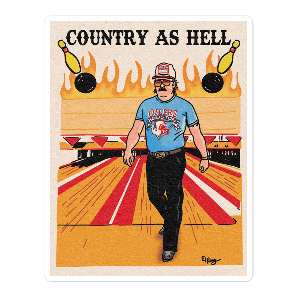 Limited edition country as hell stickers – Cornbread Country Club